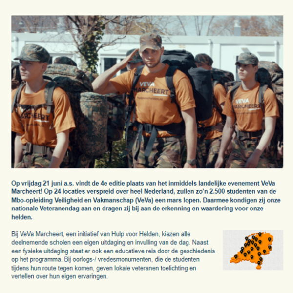 VeVa Marcheert! - Hulp voor Helden